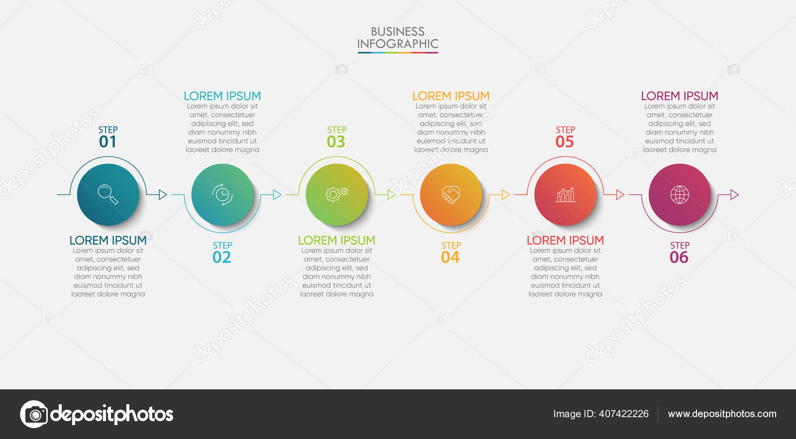 Business Data Visualization Timeline Infographic Icons Designed ...