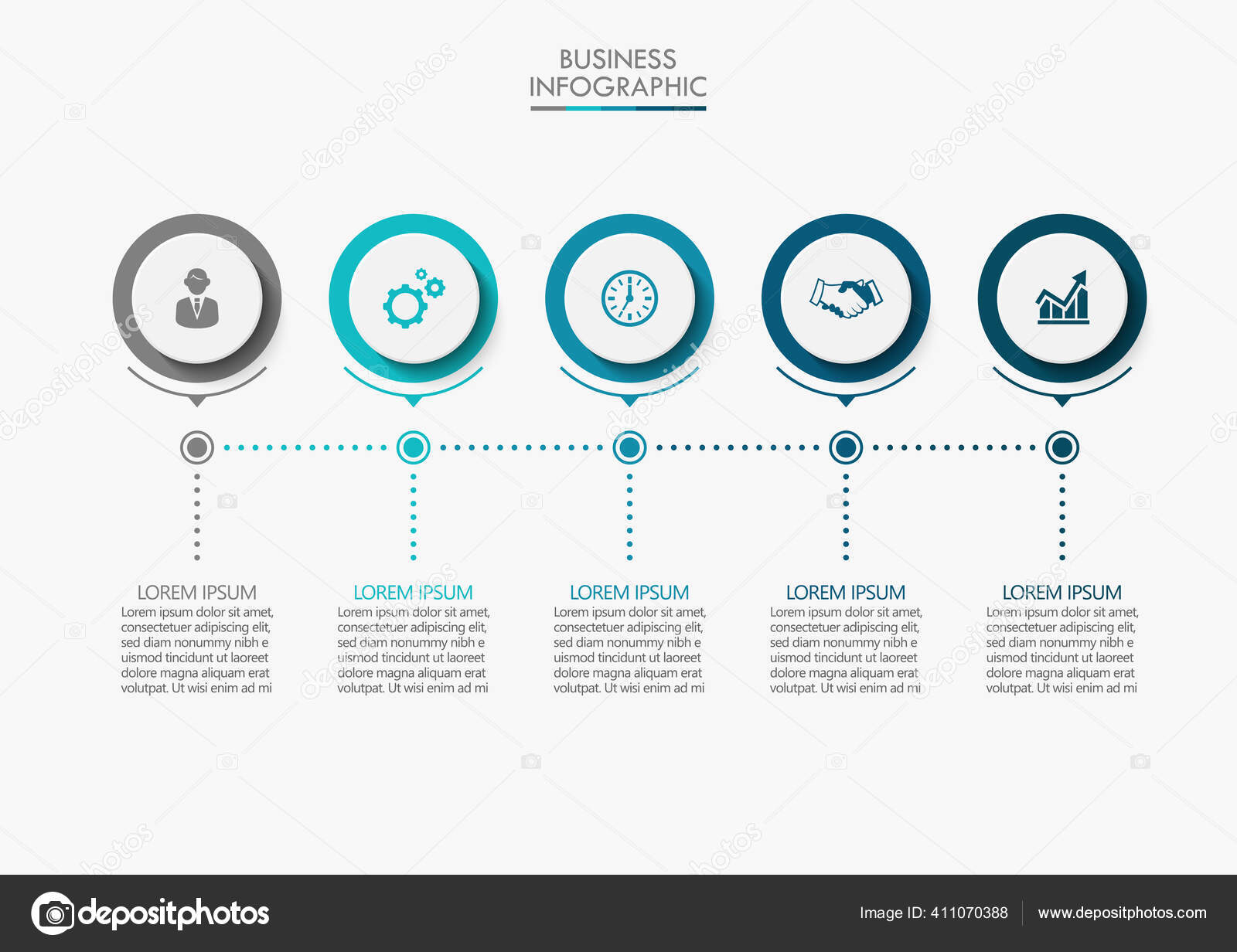 Business Data Visualization Timeline Infographic Icons Designed ...