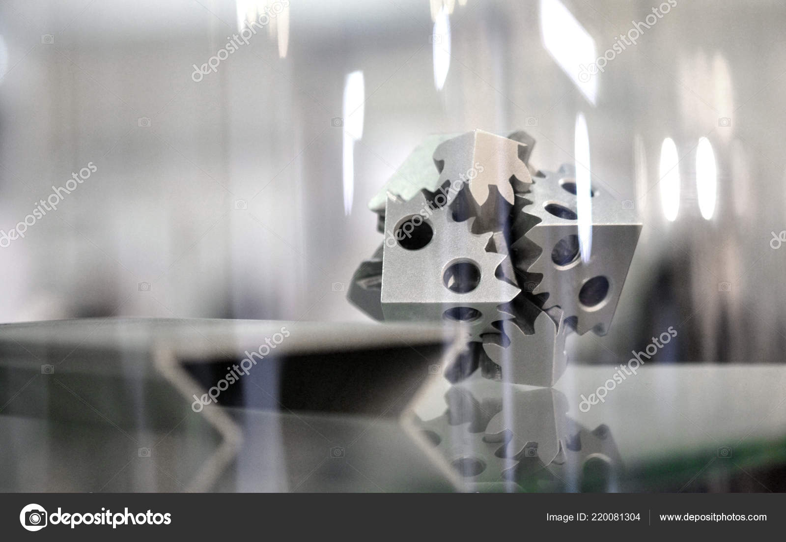 Selective Laser Melting Object Printed Metal Printer Model Created ...