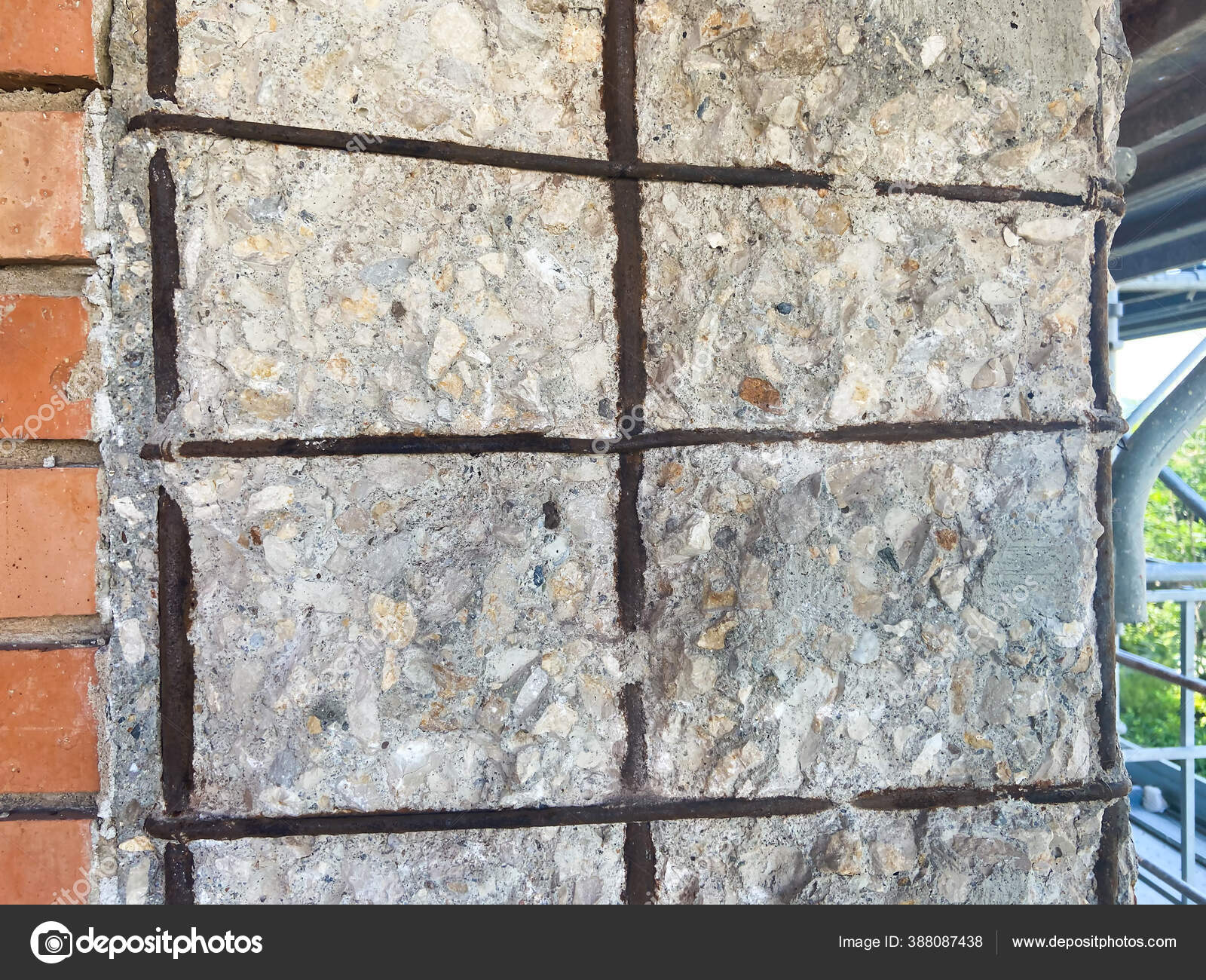 Rusty Structural Steel Reinforcements Preparation Renovation Stock ...