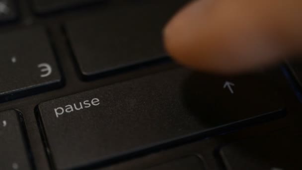 Pressing the pause button on on laptop or computer keyboard ⬇ Video by ...