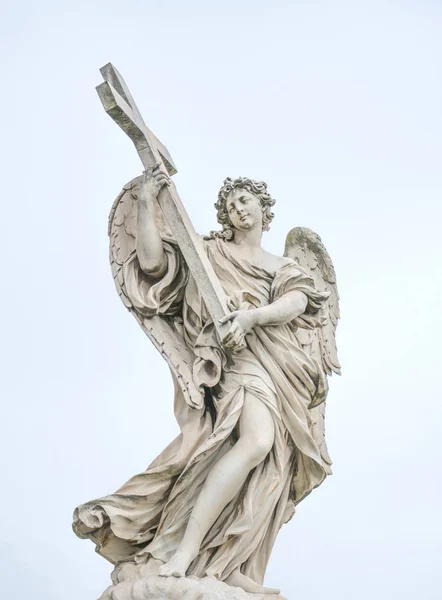 Bernini statue of angel in Rome — Stock Photo © bisonov #247658784