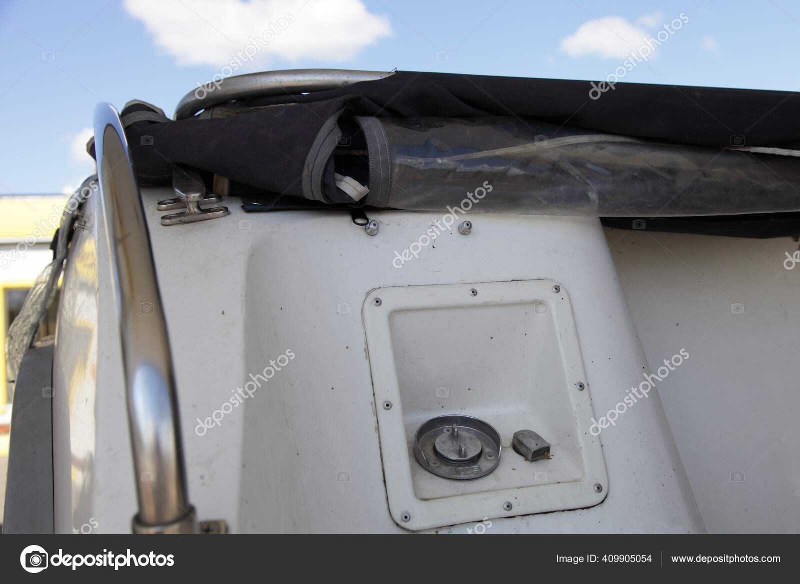 Motor Boat Transom Deck Fuel Connector Ventilation Pipe Watercraft ...