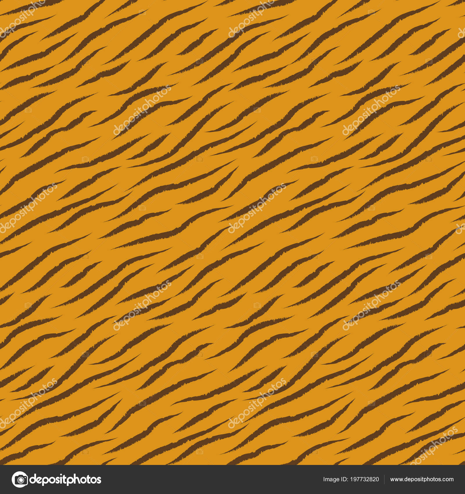 Seamless Tiger Stripe Background African Pattern Skin Tiger Stock Vector by ©filonov 197732820