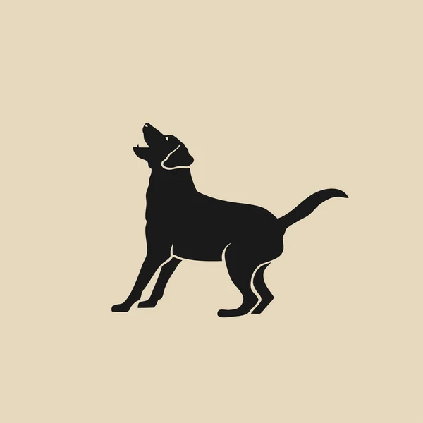 Golden Retriever Illustration Beige Background Stock Vector by ©I ...