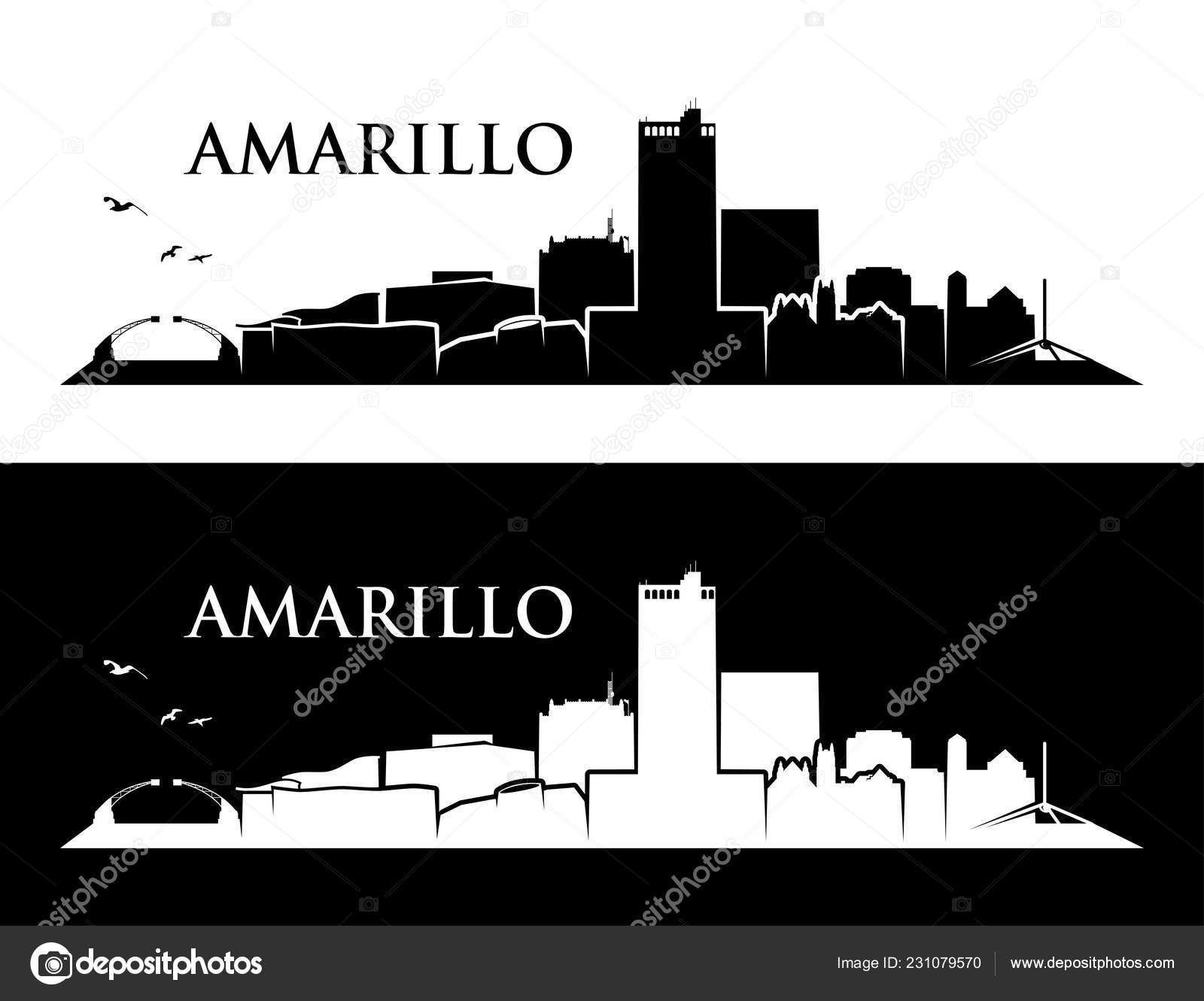 Amarillo City Skyline Buildings Vector Posters Stock Vector by ©I ...