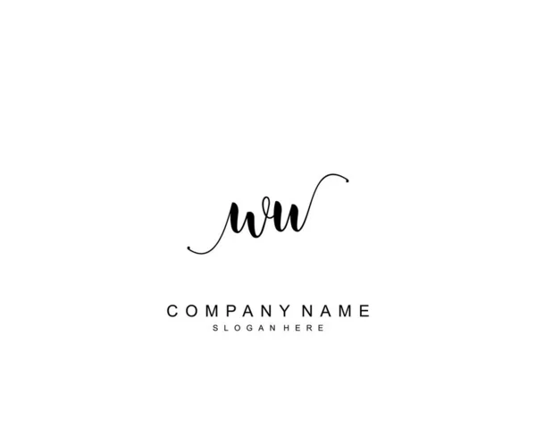 Initial Beauty Monogram Elegant Logo Design Handwriting Logo Initial Signature Stock Vector by ...