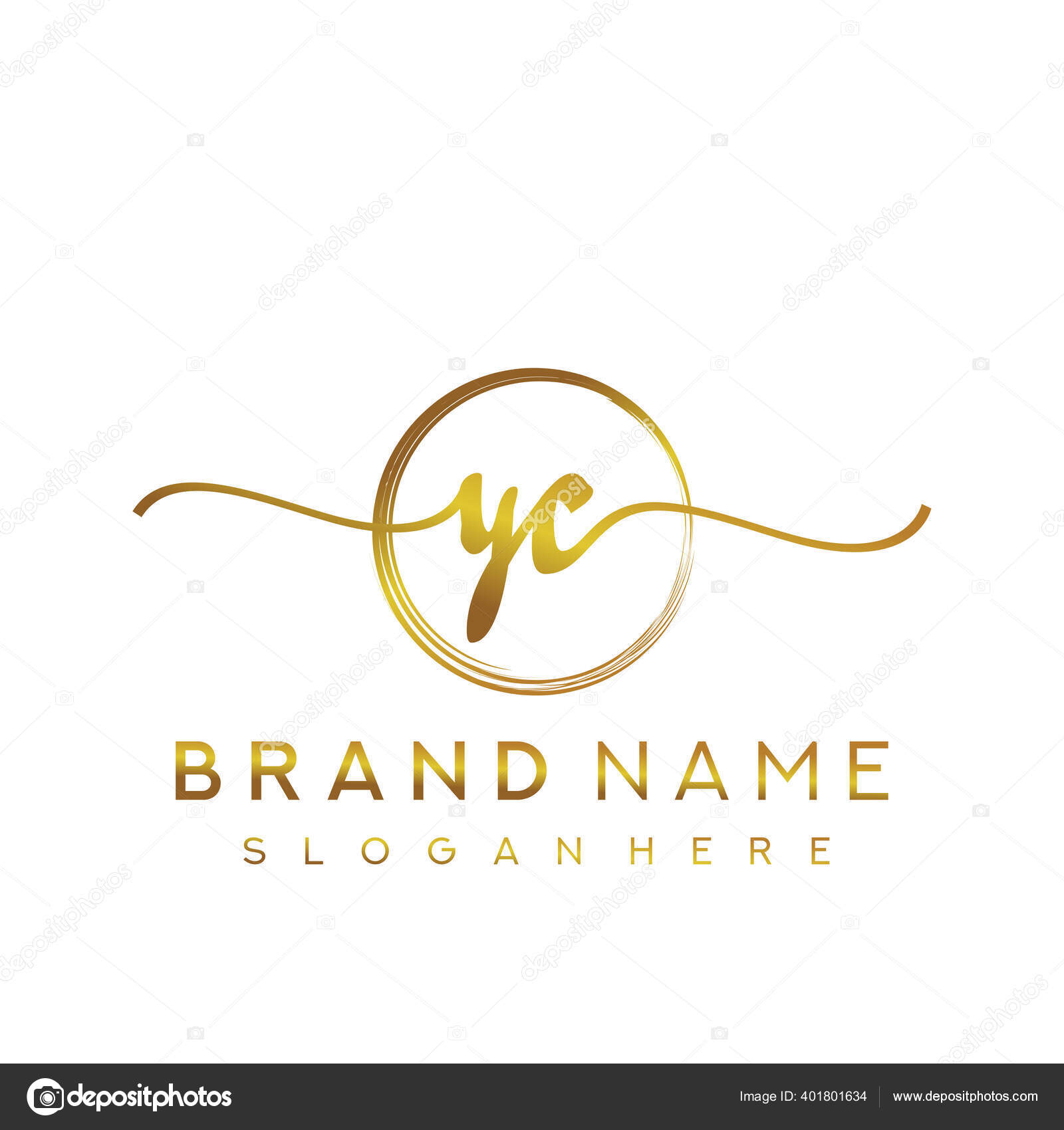 Initial Handwriting Circle Logo Vector Stock Vector by ©SATURDAYNIGHT ...