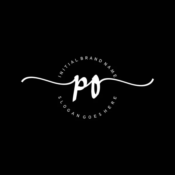 Po initials Vector Art Stock Images | Depositphotos