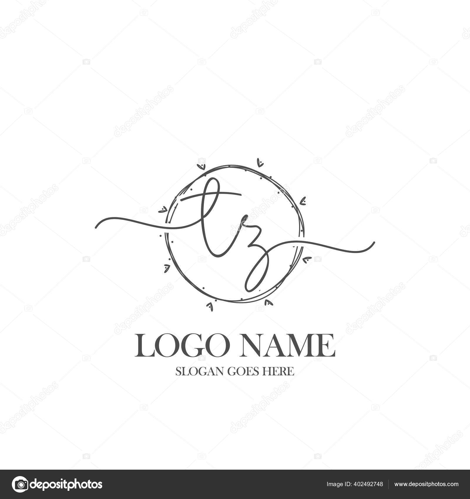 Initial Handwriting Circle Logo Vector Stock Vector by ©SATURDAYNIGHT ...