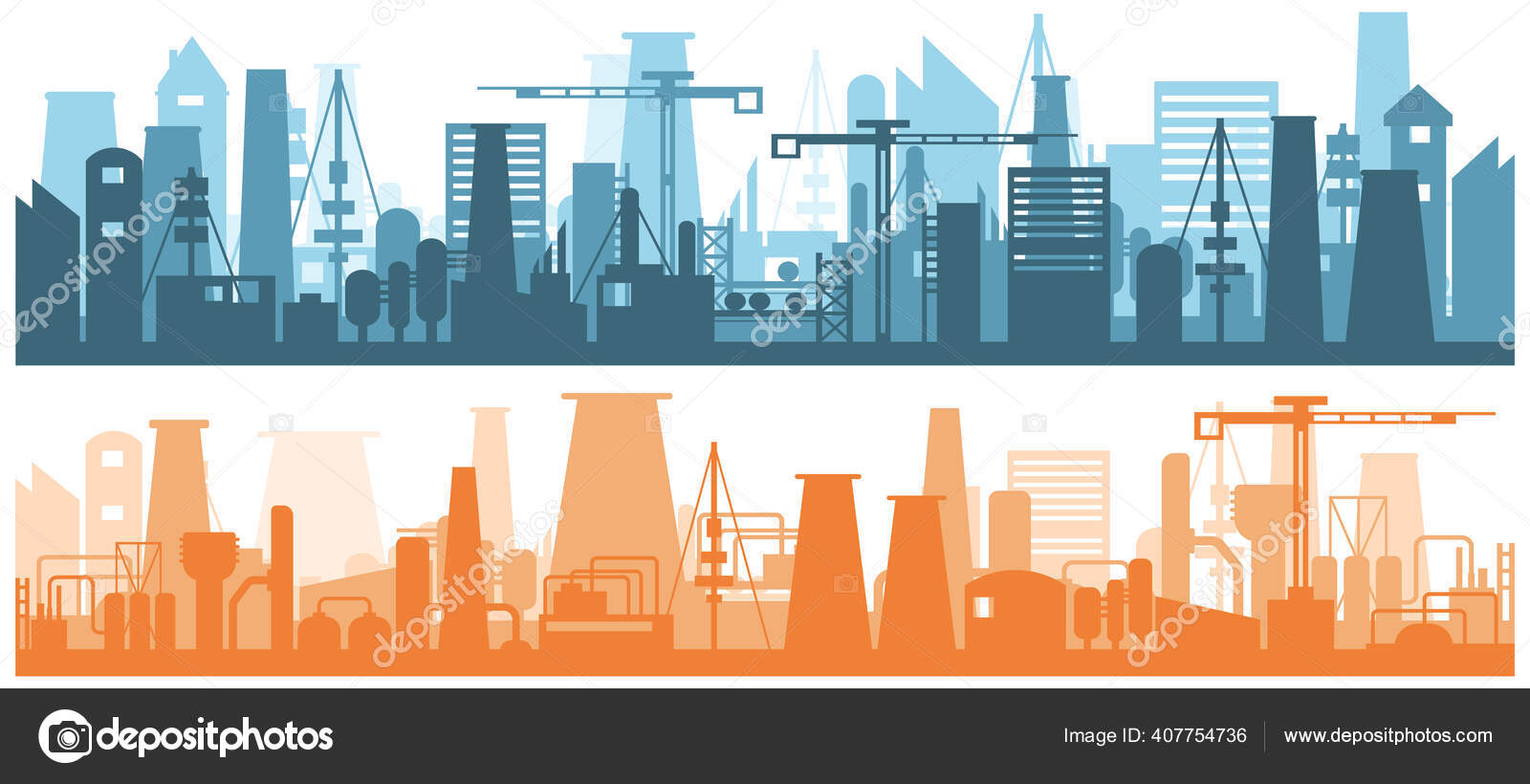 Industrial Skyline Vector