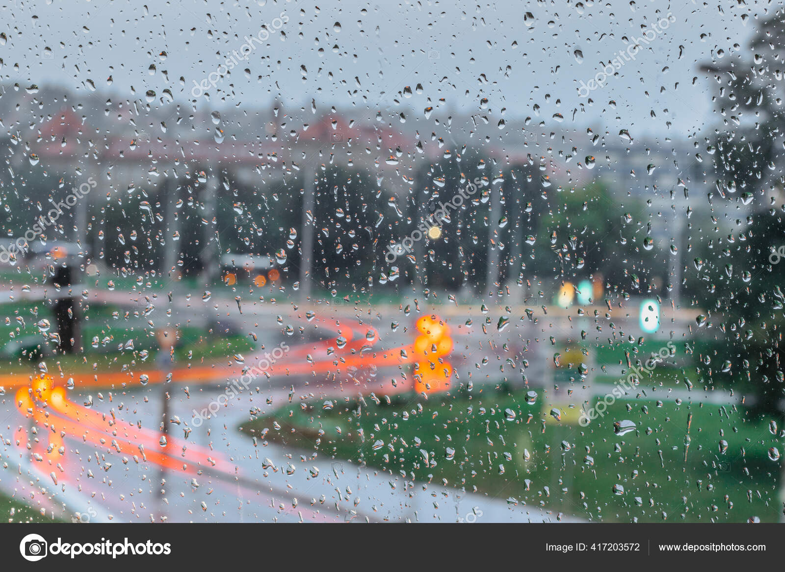 Rainy Day Window City