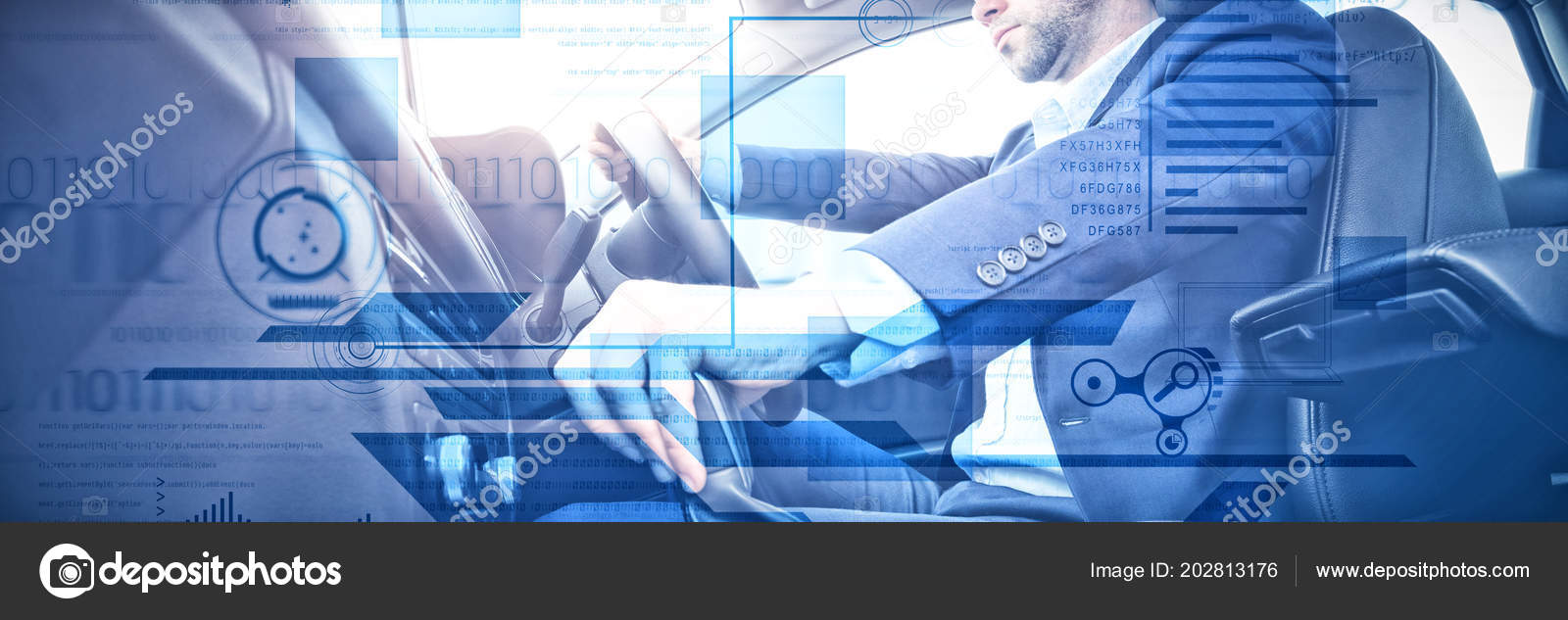 Interface Well Dressed Man Drives Stock Photo by ©vectorfusionart 202813176