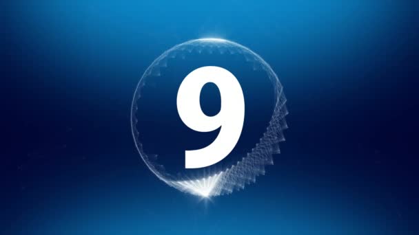 Digital Animated Countdown Color Animated Background — Stock Video ...
