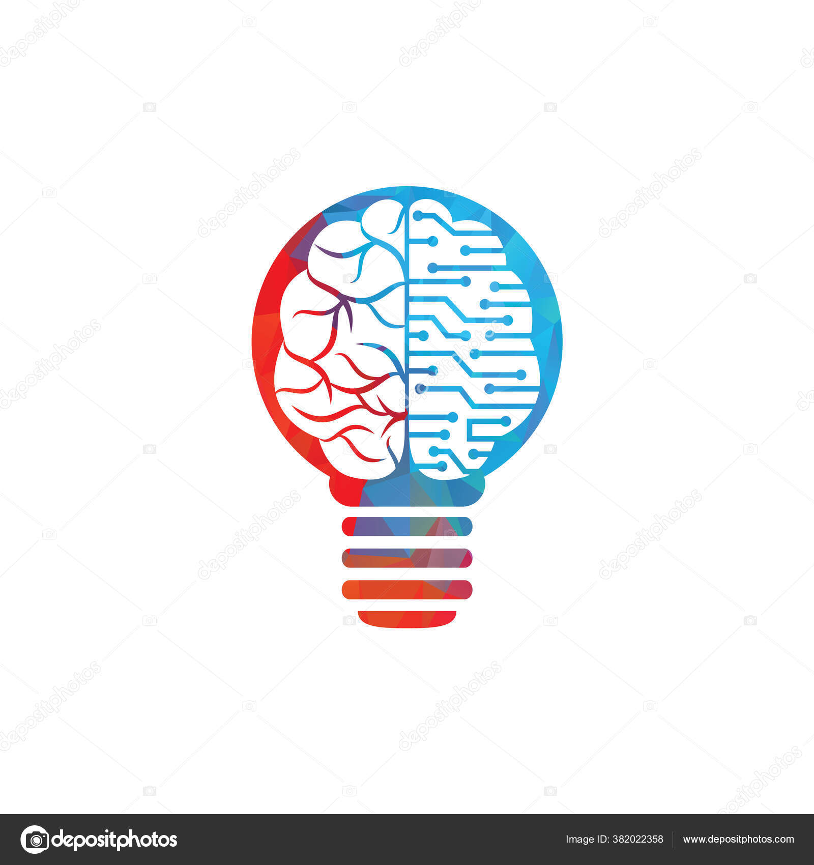 Bulb Brain Logo Design Creative Light Bulb Idea Brain Vector Stock Vector Image by ©mr.alvi2016 ...