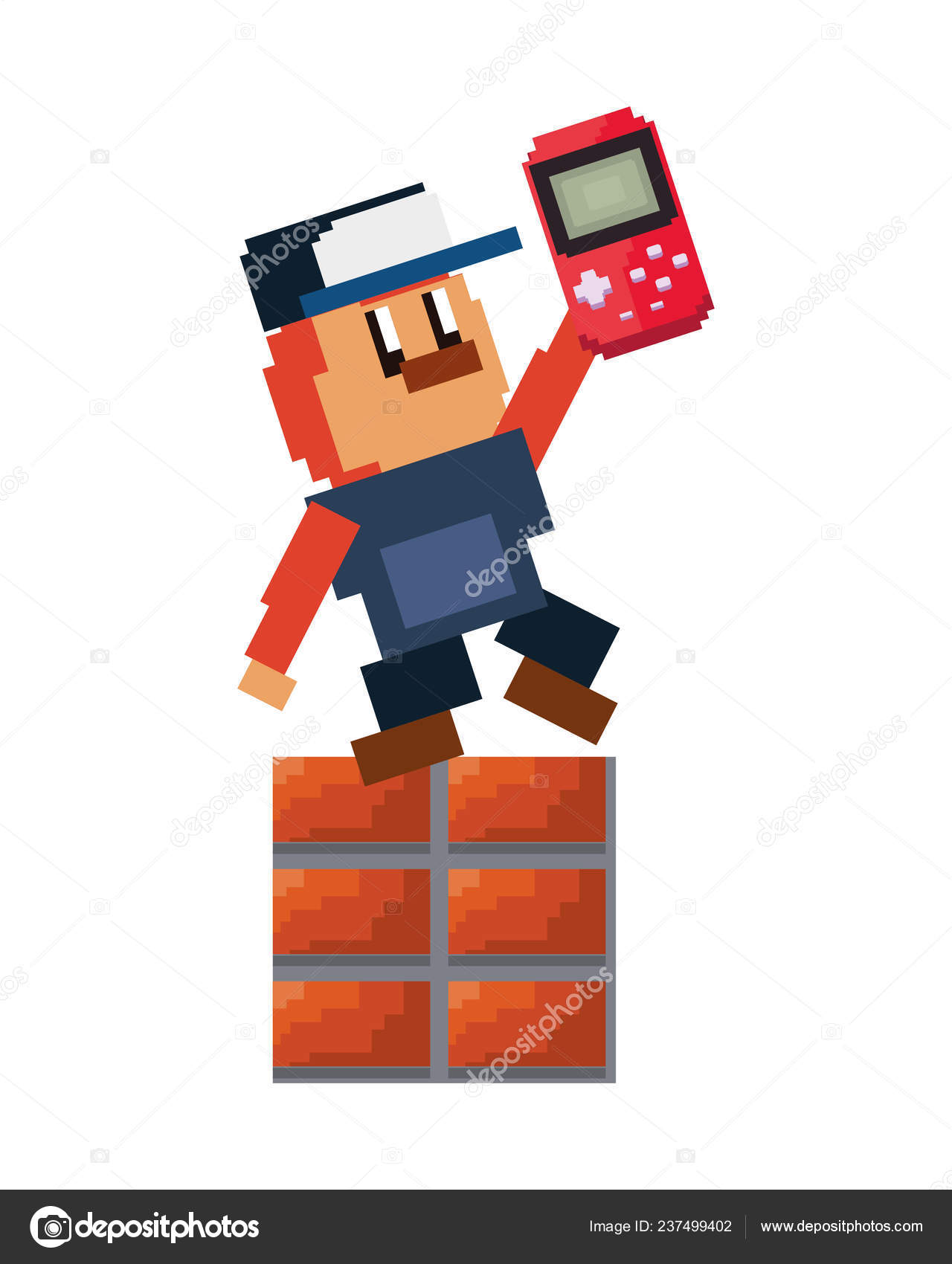 Pixel video game Stock Vector by ©djv 237499402