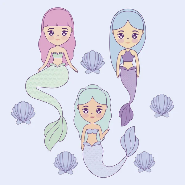 22,377,961 Mermaid set Vector Images | Depositphotos