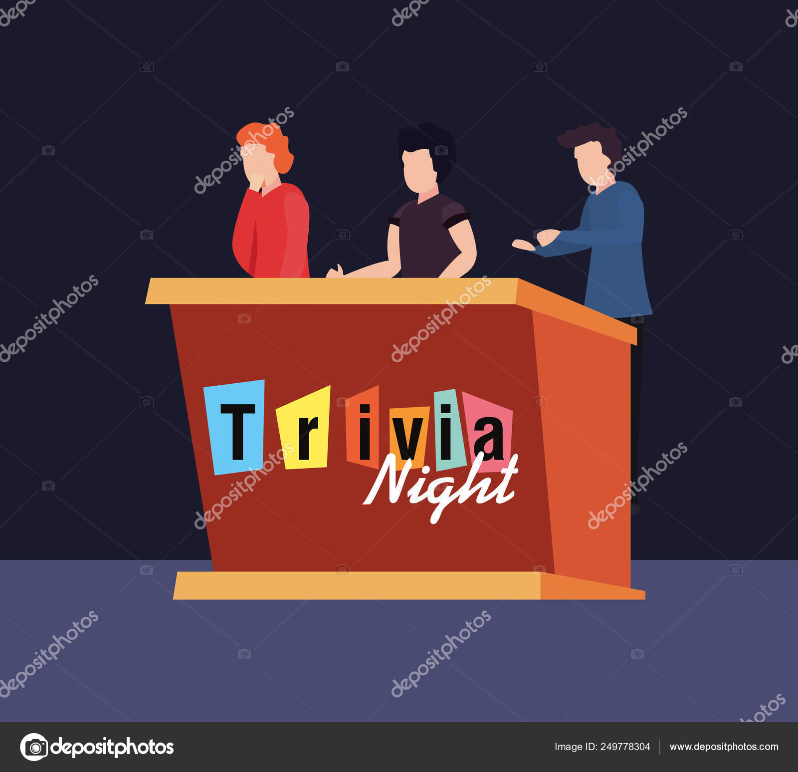 Trivia night design Stock Vector Image by ©djv #249778304