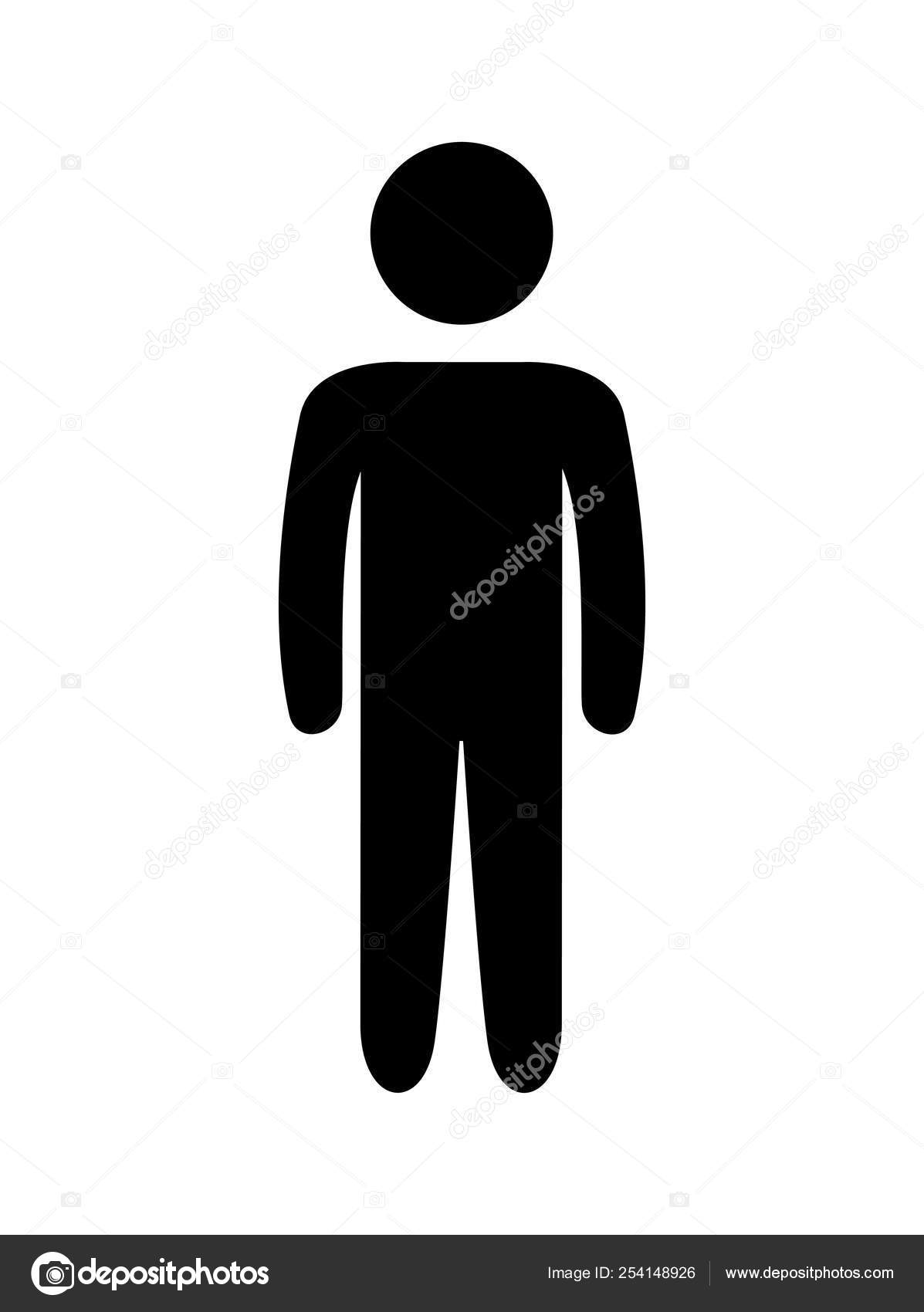 Human figure silhouette icon Stock Vector by ©djv 254148926