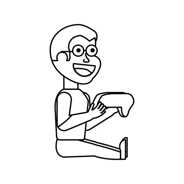 Happy man coloring pages ภาพเวกเตอร์สต็อก Happy man coloring pages ...