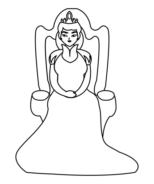 Queen On Throne Drawing