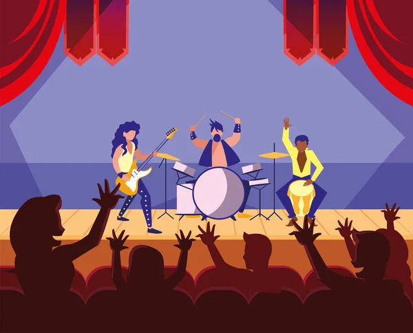 Dibujo animado del concierto imágenes de stock de arte vectorial ...