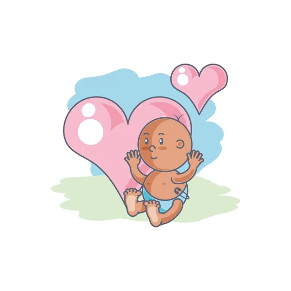 Heart baby clipart Imagens de Stock de Arte Vetorial | Depositphotos
