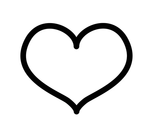 Cute Heart Outline Clipart