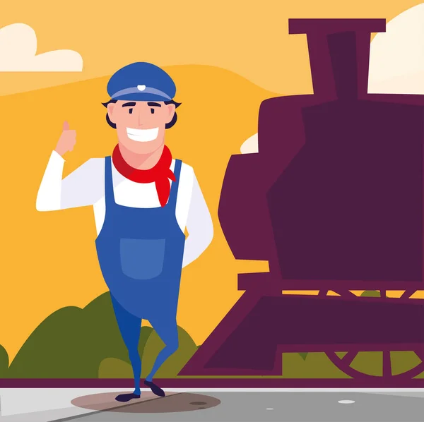Train driver Vector Art Stock Images | Depositphotos