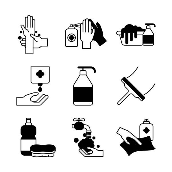 Simbolos de higiene imágenes de stock de arte vectorial | Depositphotos