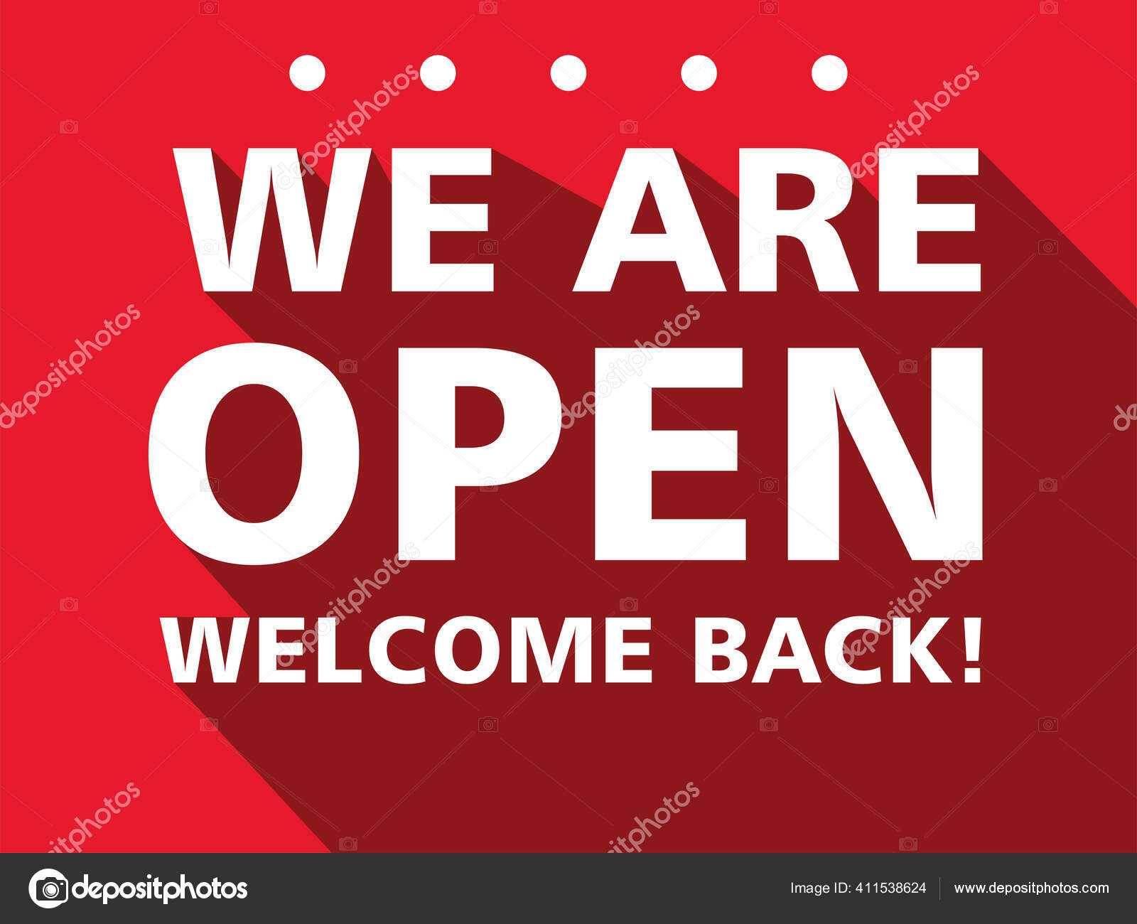 We are open, welcome back after pandemic Stock Vector Image by ©djv ...