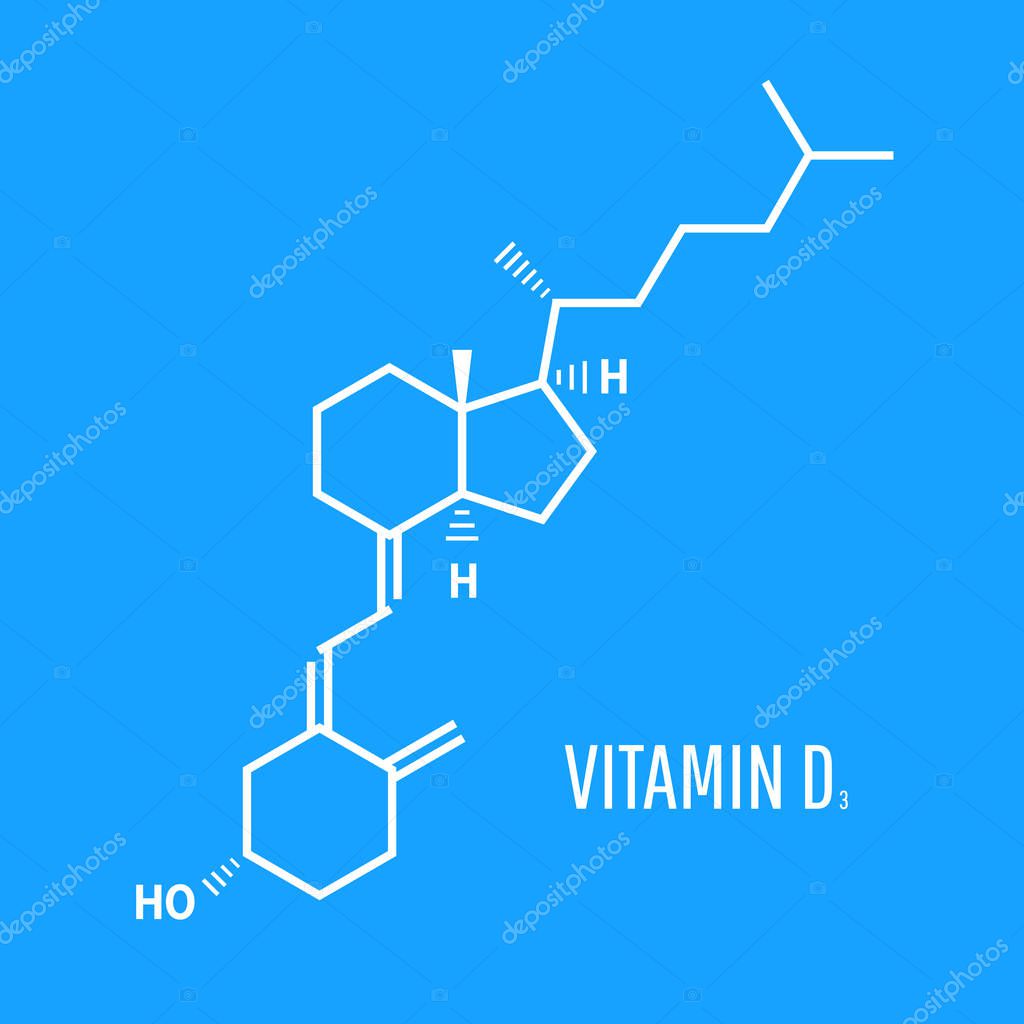Vitamina D. Fórmula esquelética. 2022