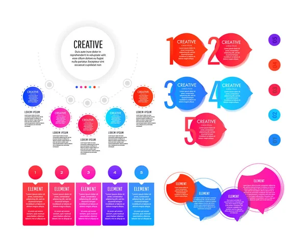 Infographic vector concept in flat design style - timeline template for ...