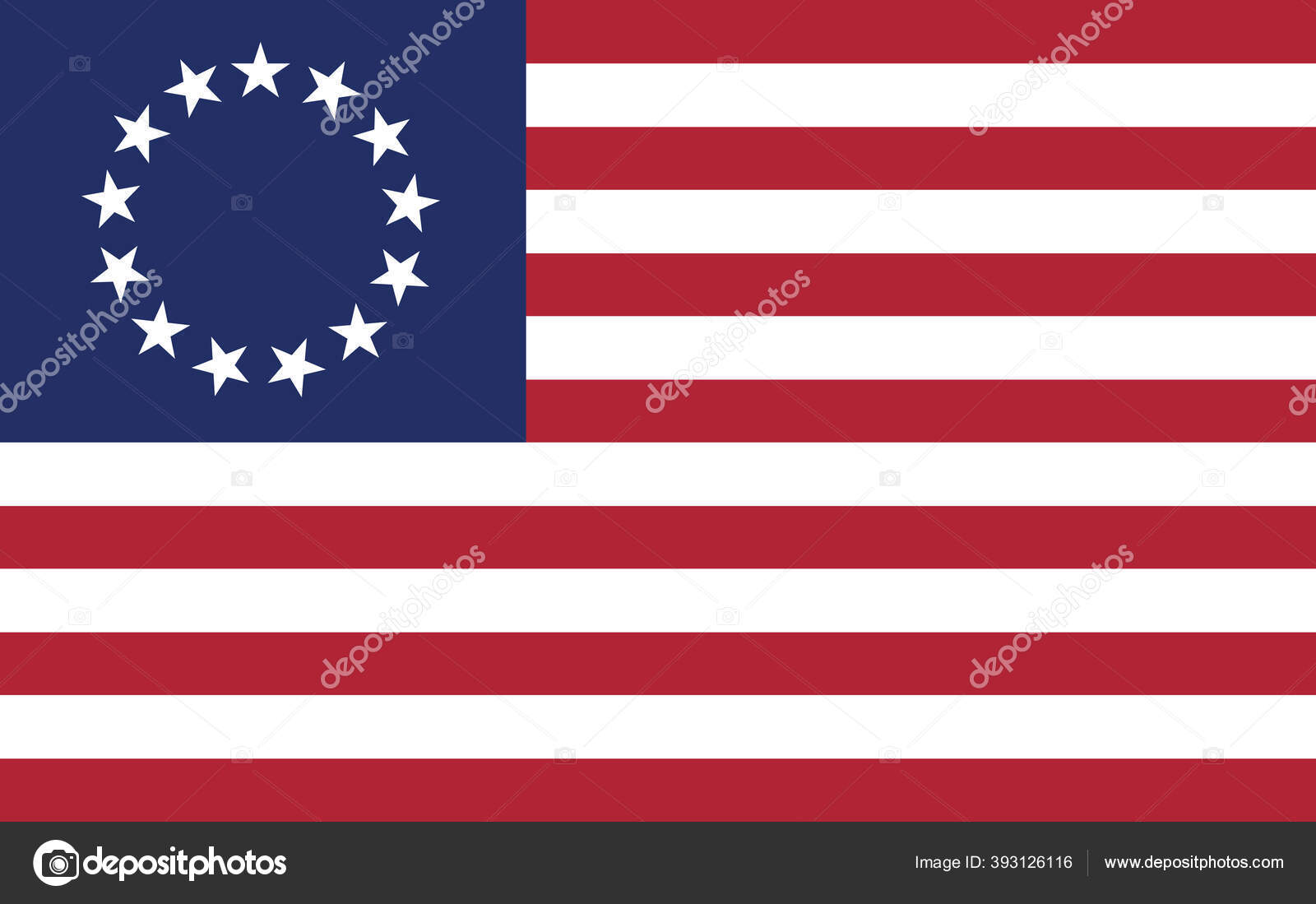 First United States Flag Vector Graphic Rectangle American Flag ...
