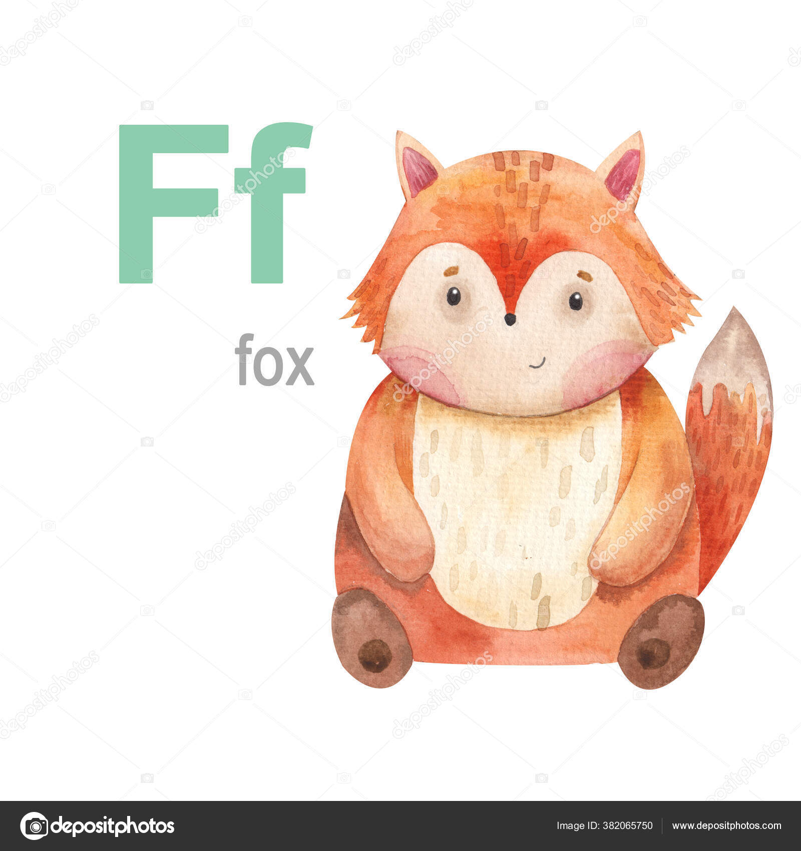 Letter Set Animal Alphabet Illustration Fox — Stock Photo © light_bird ...