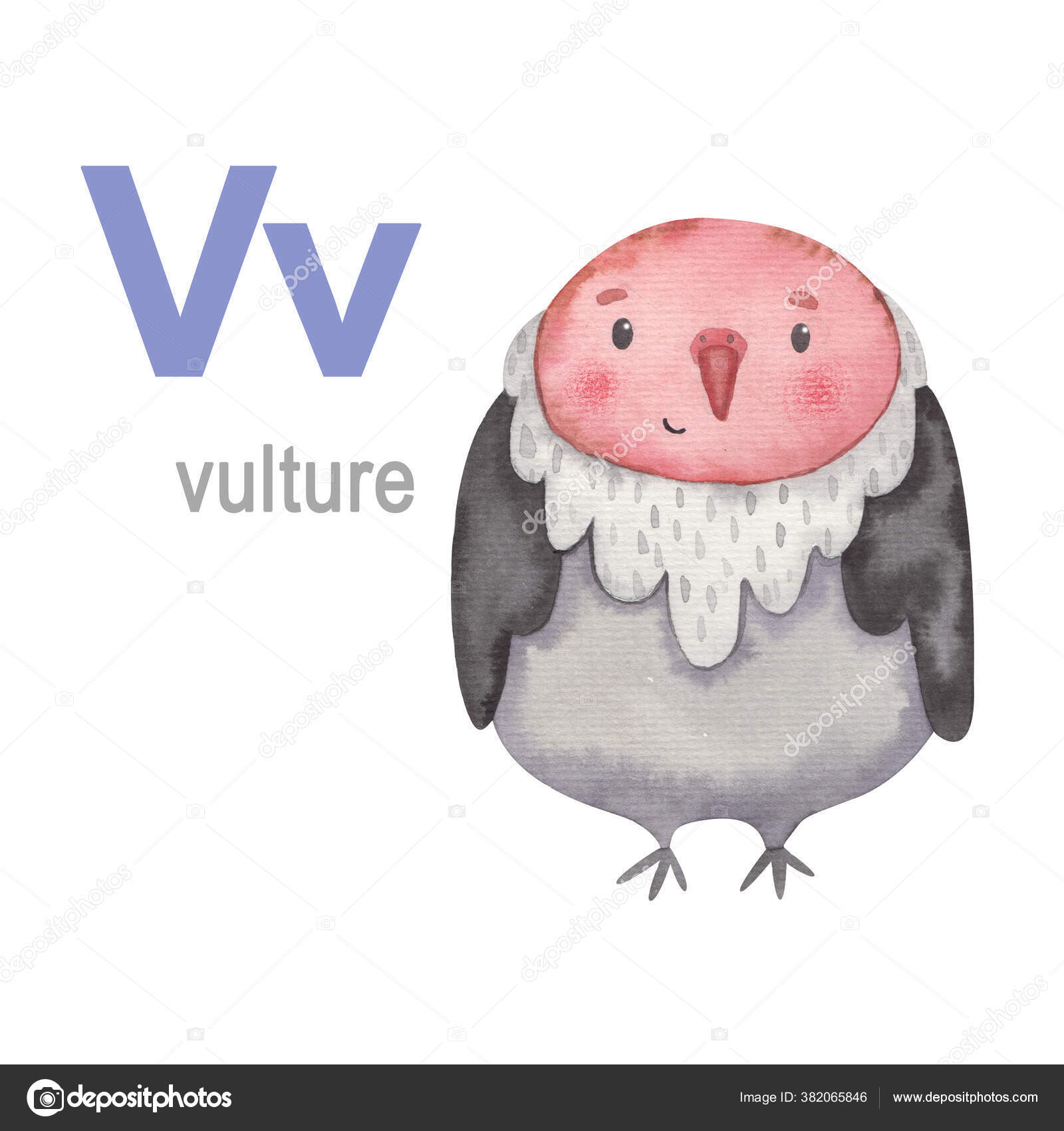 Letter Set Animal Alphabet Illustration Vulture Stock Photo by ©light ...