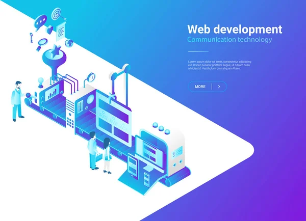 Web development isometric concept Stock Vector Image by ©Sentavio #83134622