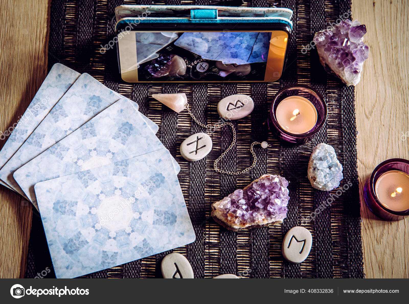 Spiritual Session Fortune Telling Live Video Smartphone Concept Various ...