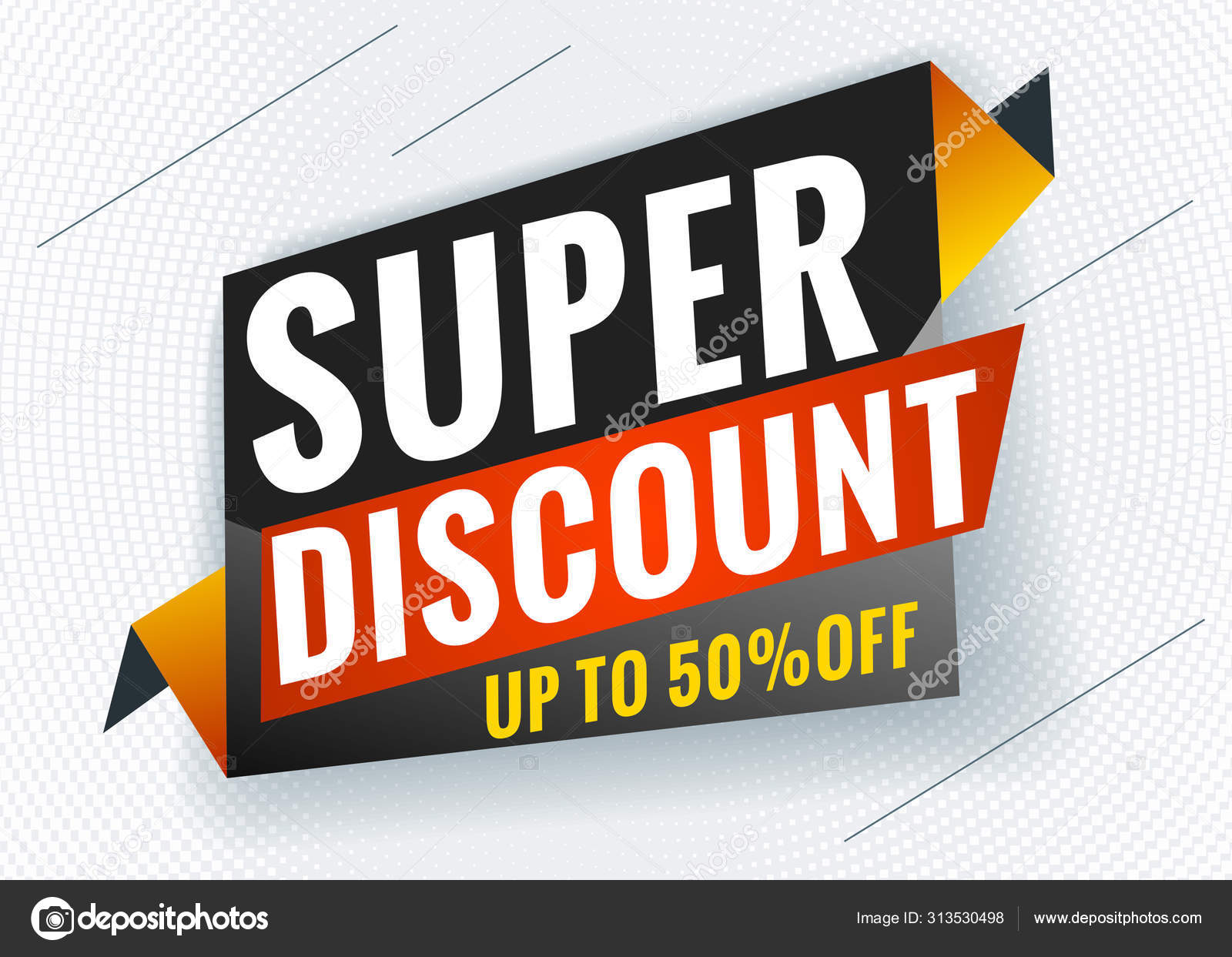 Super discount. Discount promotional concept template for banner ...