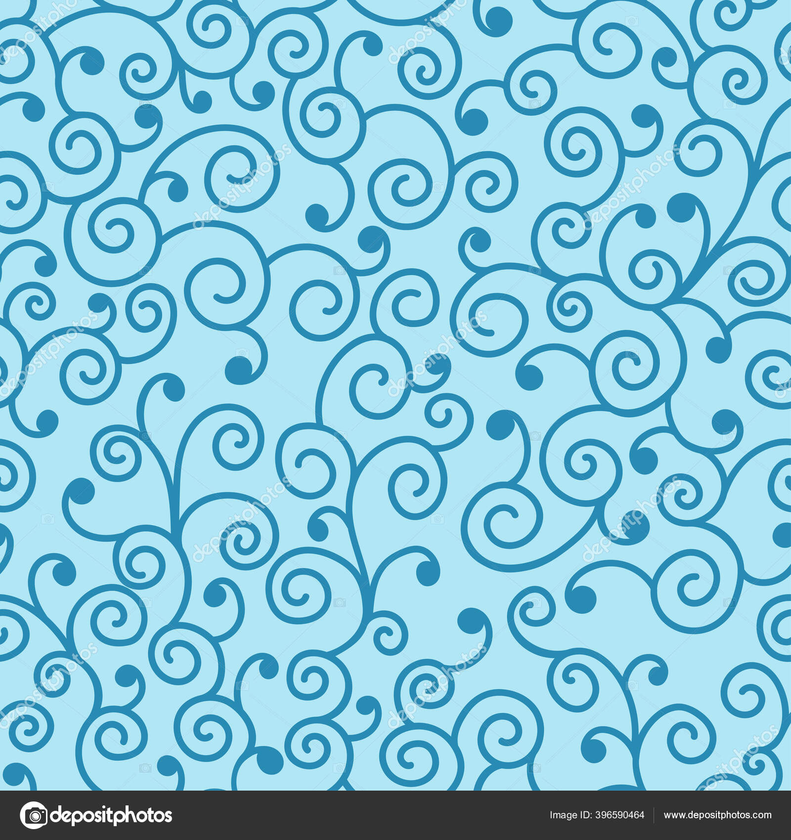 Light Blue Swirls Background