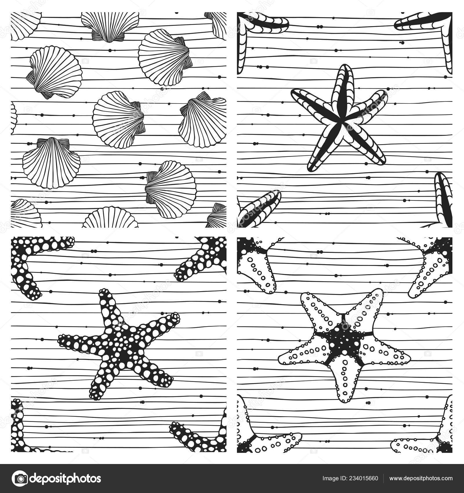 Set Templates Summer Cards Hand Drawn Vector Patterns Brochures Actual ...
