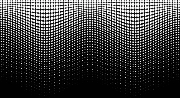 Halftone wave pattern. Horizontal background using halftone wavy dots texture. Vector ...