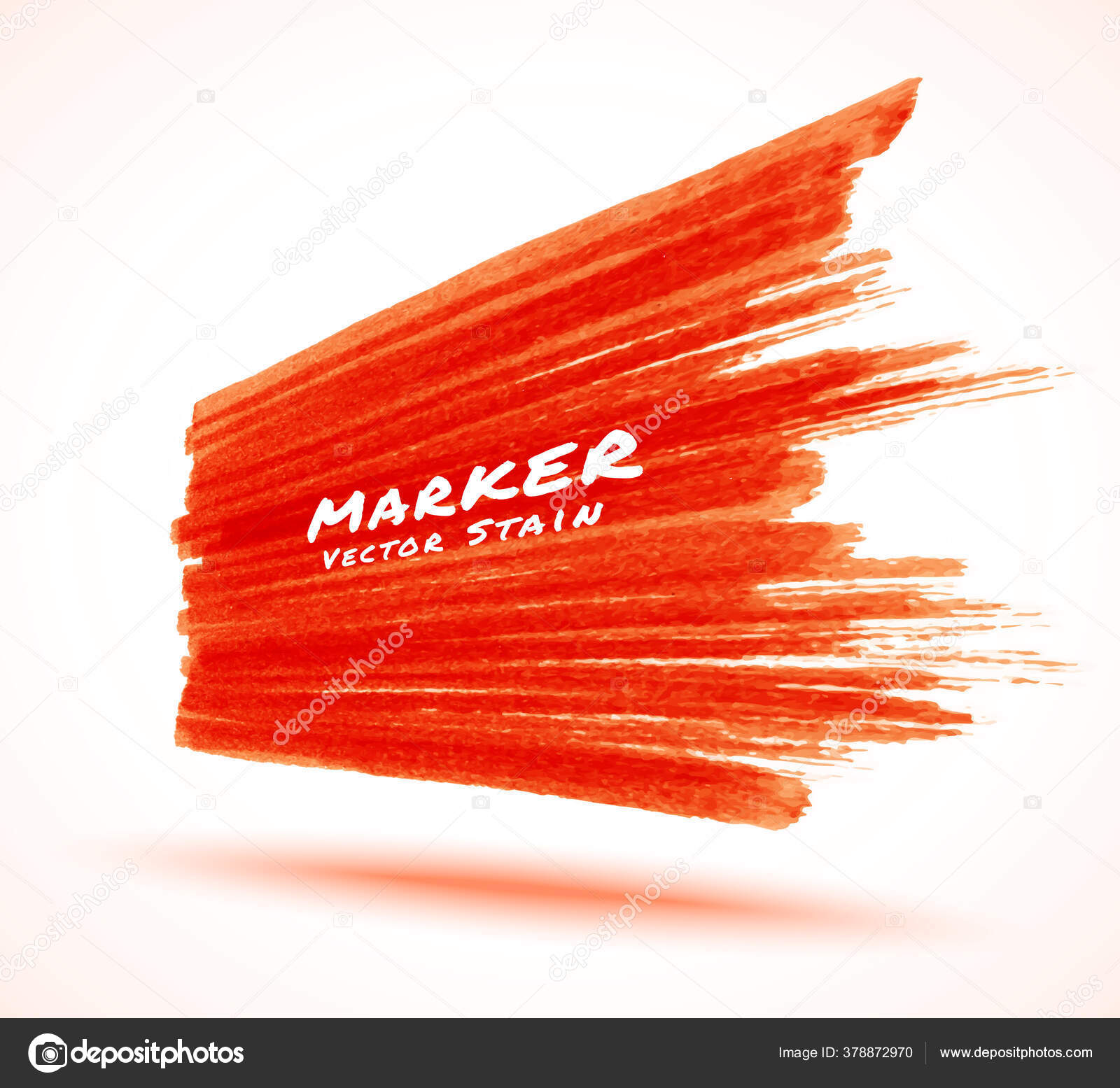 Red marker stroke stain texture background in perspective. Grunge ...