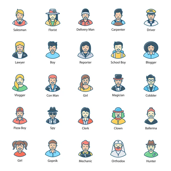 100,000 Avatars of professions Vector Images | Depositphotos