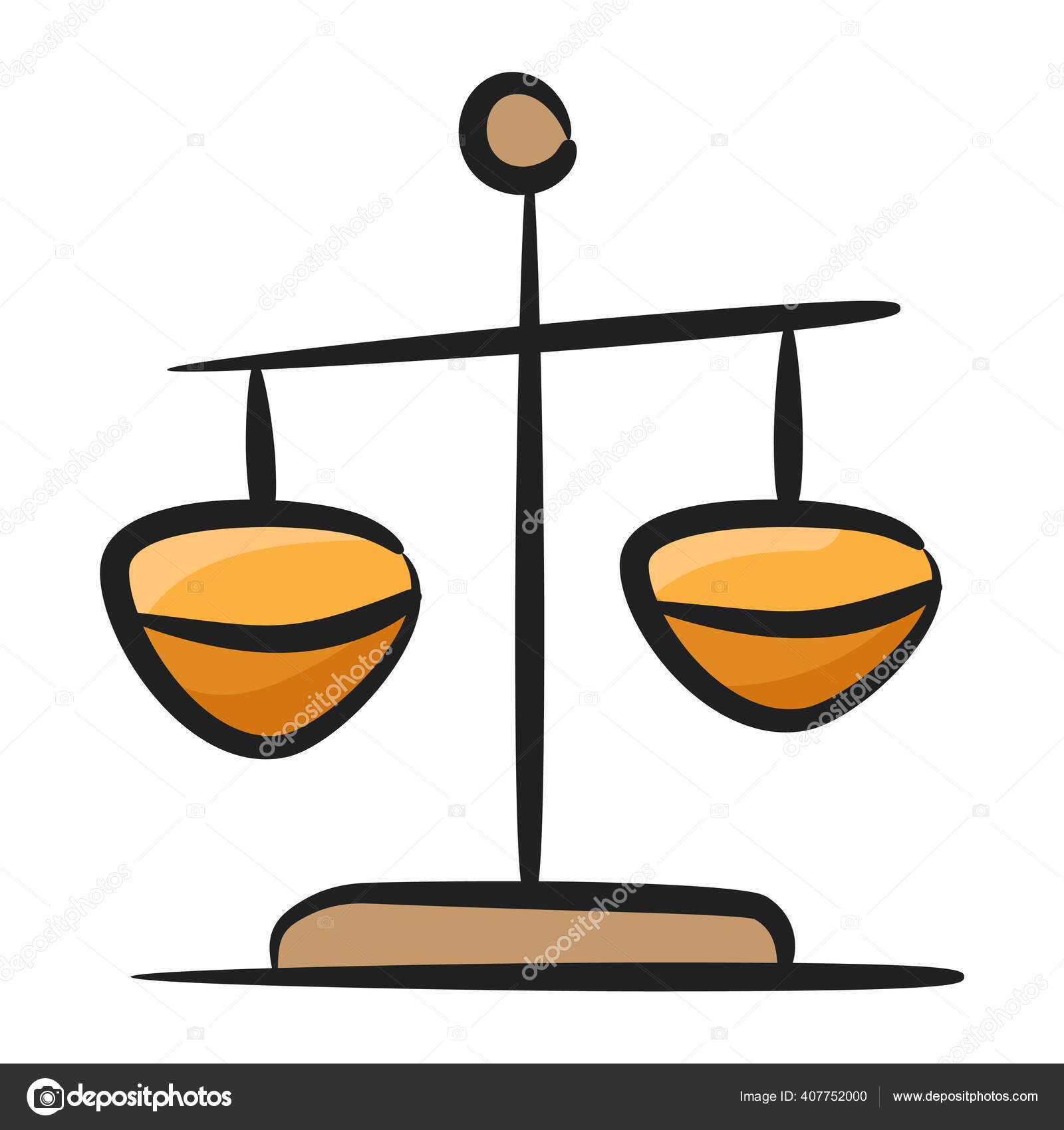 Icono Balanza Vector Diseño Báscula Pesaje Vector de stock #407752000 ...