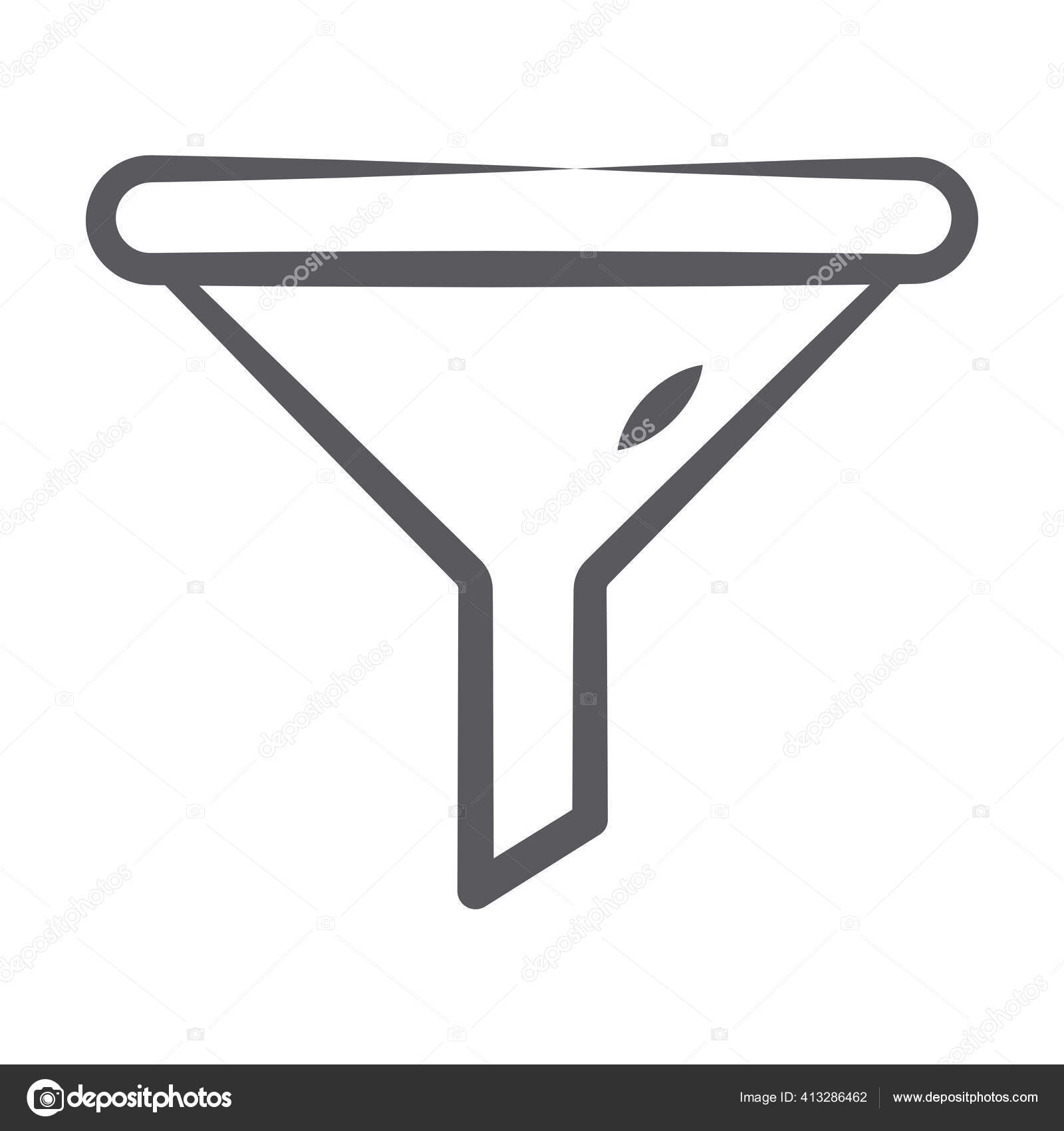 Doodle Line Design Oil Filter Oil Purification Funnel Design Stock ...