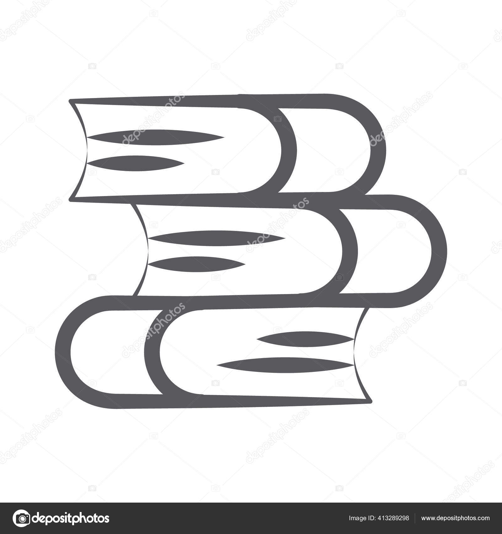 Hand Drawn Design Books Icon Stock Vector by ©smashingstocks 413289298
