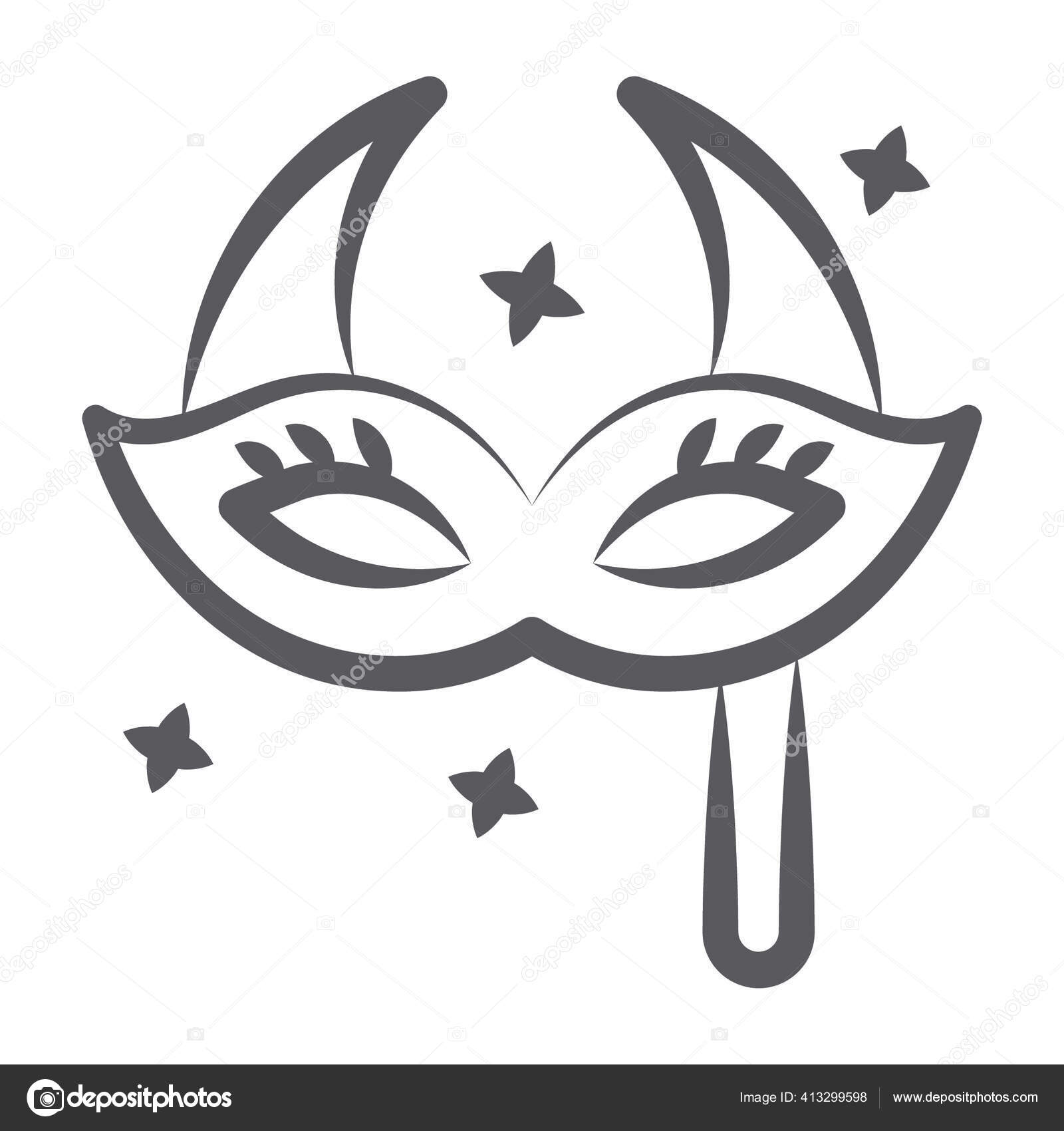 Eye Prop Vector Style Doodle Line Vector Stock Vector by ...