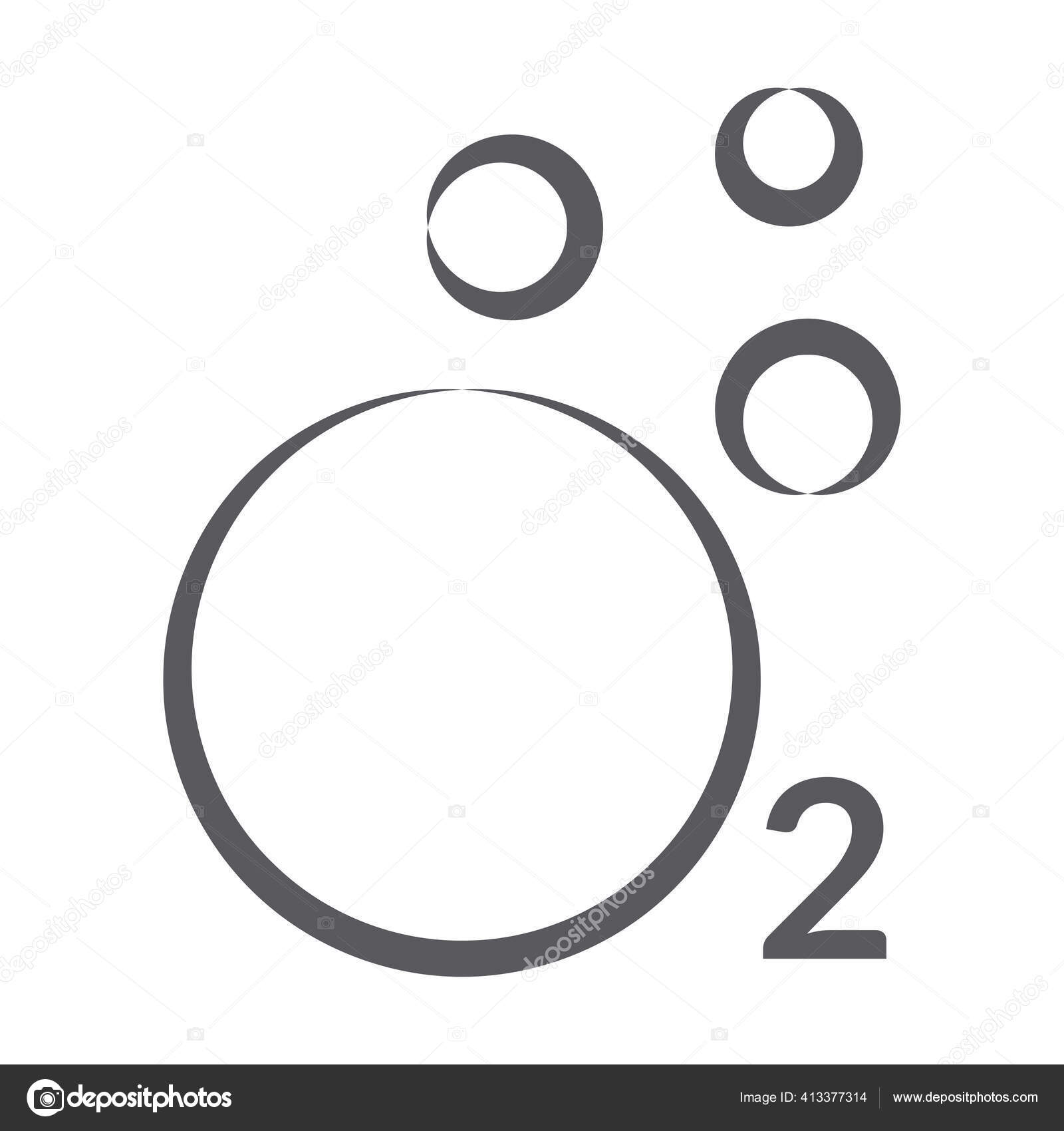 Doodle Line Icon Oxygen Air Bubble Oxygenate Structure Stock Vector by ...