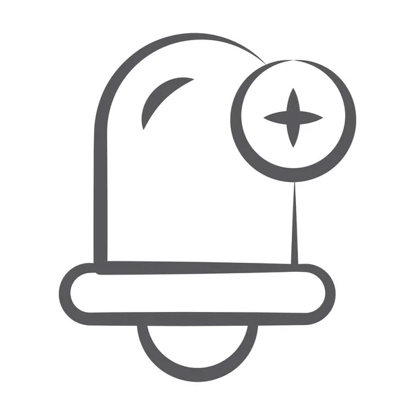 Notification Bell Icon Doodle Design Isolated Wite Background Stock ...